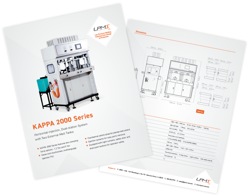 KAPPA 2000H | Low Pressure Molding Machine | LPMS