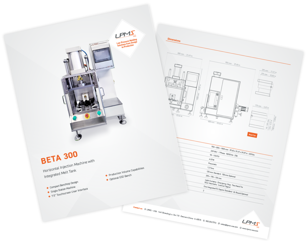 BETA 300 | Low Pressure Molding Machine | LPMS