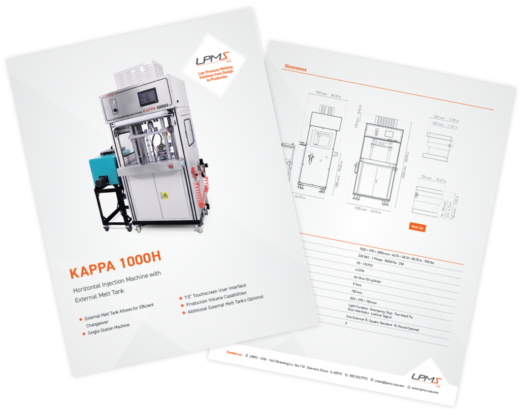 KAPPA 1000H | Low Pressure Molding Machine | LPMS