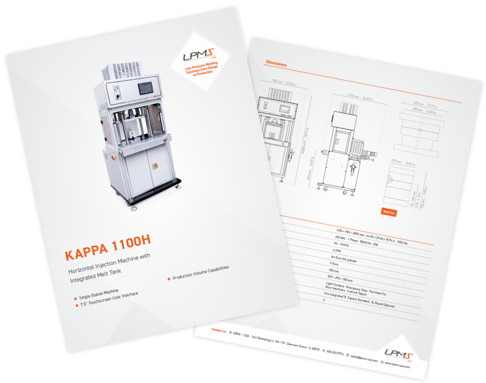 KAPPA 1100H | Low Pressure Molding Machine | LPMS